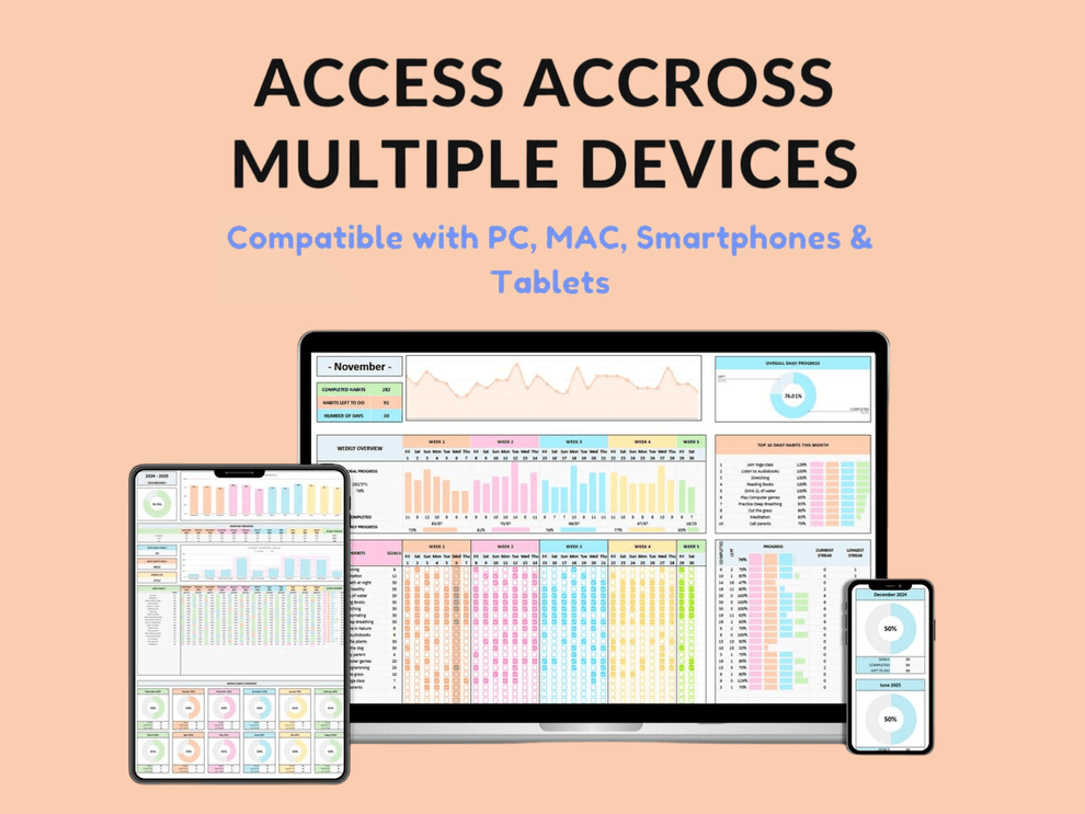 Yearly Habit Tracker – Build Consistency & Stay on Track – Lady Stacks